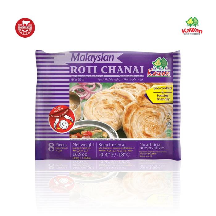 Jual KAWAN FOOD Malaysian Roti Chanai isi 8pcs 480gr, Roti Canai / Cane ...