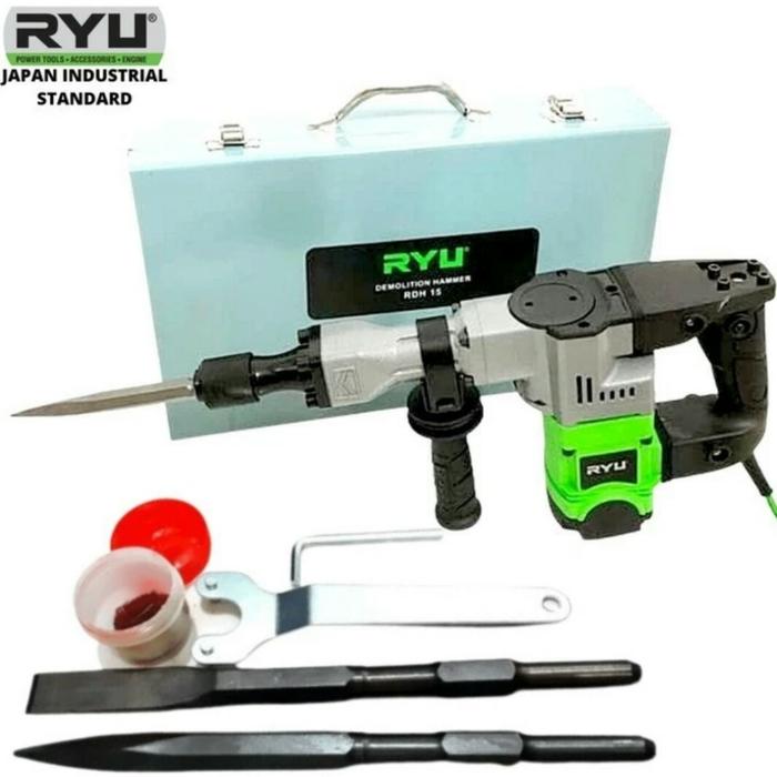Jual RYU JACK HAMMER DRILL MESIN BOBOK BETON DEMOLTION HAMMER RDH-15 ...