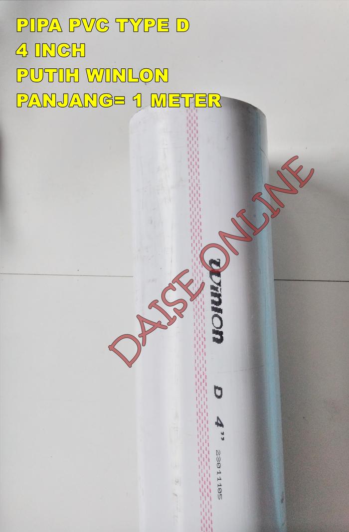Jual PIPA PVC 4 INCH PANJANG 1 METER PUTIH WINLON - Kab. Sidoarjo ...