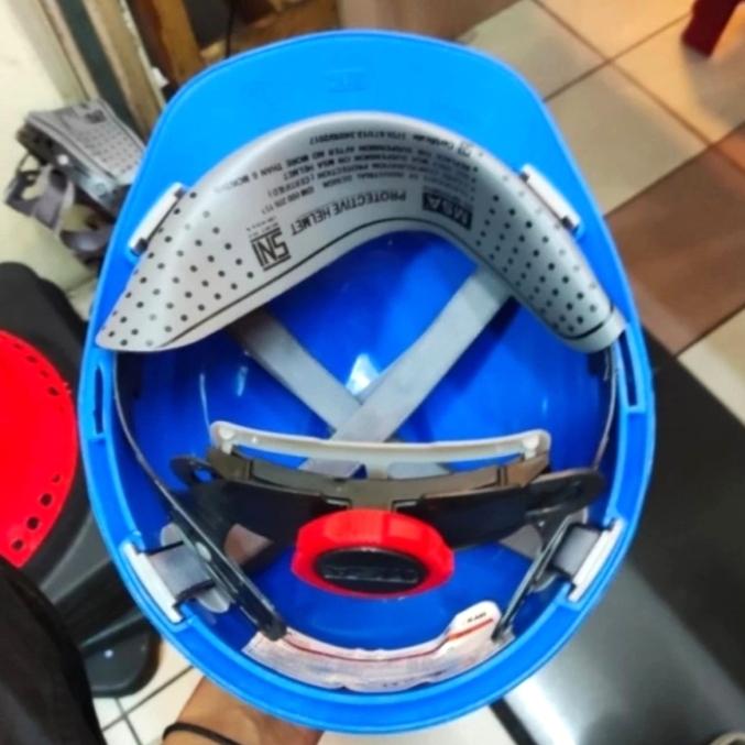 Jual Helm Safety Warna Biru MSA Lokal + Fastrack Standart SNI Murah ...