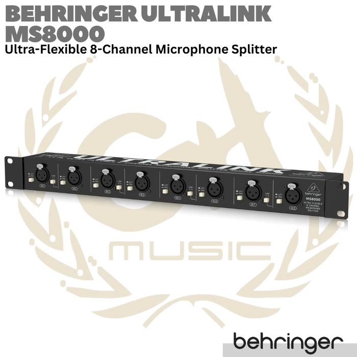 Promo BEHRINGER ULTRALINK MS8000 8 Channel Microphone Splitter Cicil 0% 3x - Kota Tangerang ...