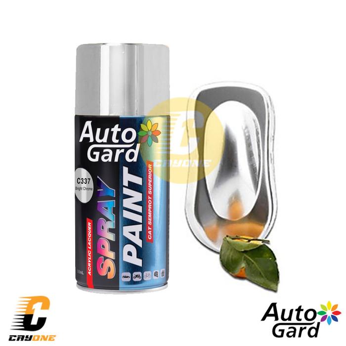 Jual AutoGard Superior Cat Semprot Akrilik C337 Bright Chrome 300 mL ...