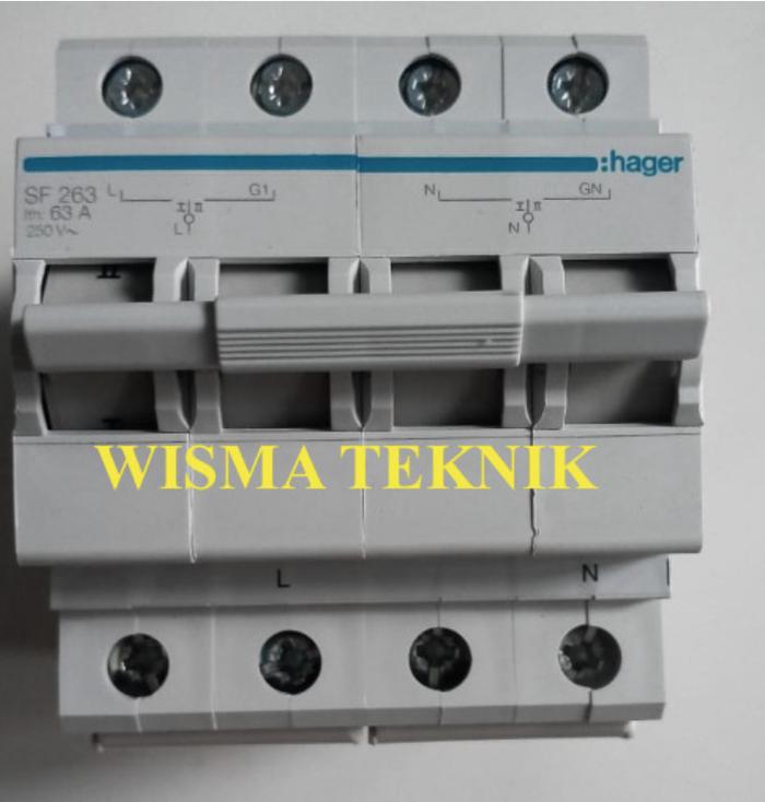 Jual COS/CHANGE OVER SWITCH/OHM SAKLAR HAGER 2P 63A TYPE SF263 - Kota ...
