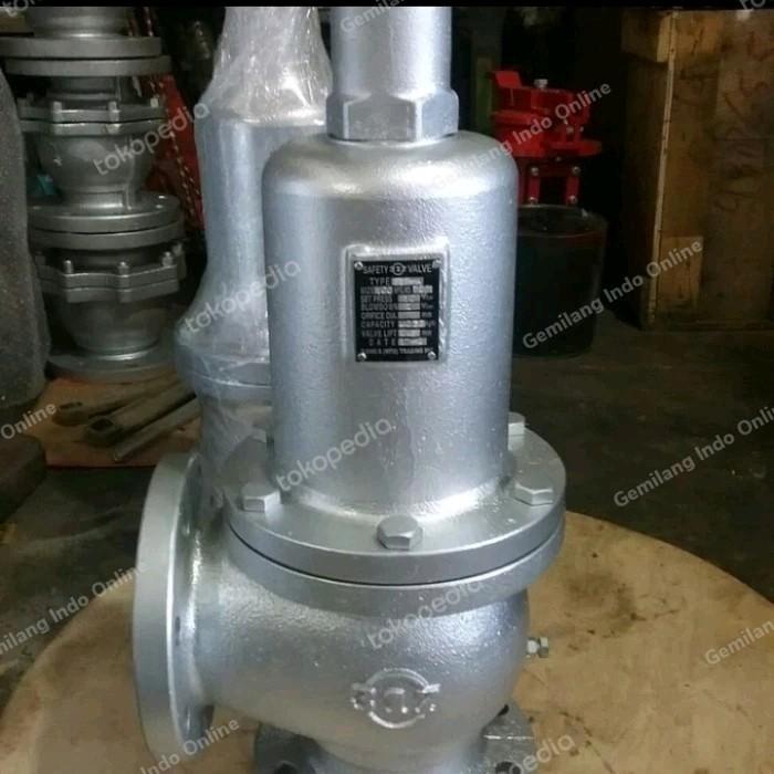 Jual Safety Valve 4" Inch DN 100 JIS 10K Besi Cast Iron With Handle ...