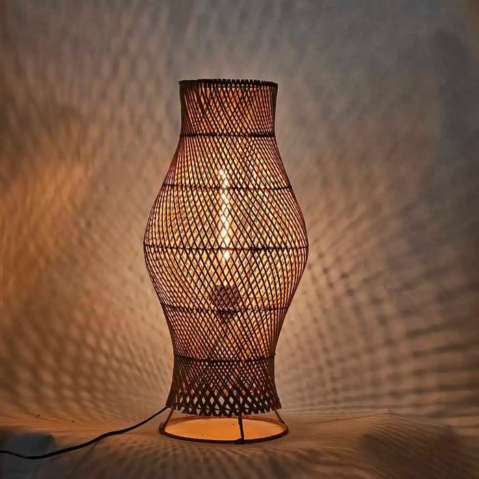 Jual Standing Lamp Rattan / Table Lamp shade / Lampu Meja Rotan M24 - Kab. Bantul - Guwai Store ...
