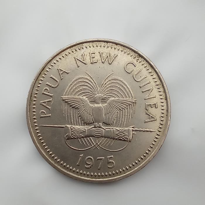 Jual 402 - Koin Papua Nugini 20 toea 1975. Coat of Arms of Papua New ...
