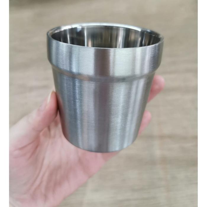Jual Gelas Korea Stainless Steel SUS 304 / Gelas Stainless Double Wall 7cm - Jakarta Barat - LA ...