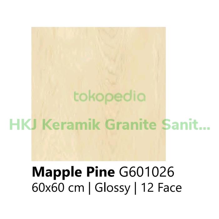 Jual Keramik Lantai Sun Glazed Mapple Pine Glossy ukuran 60x60 Kualitas ...