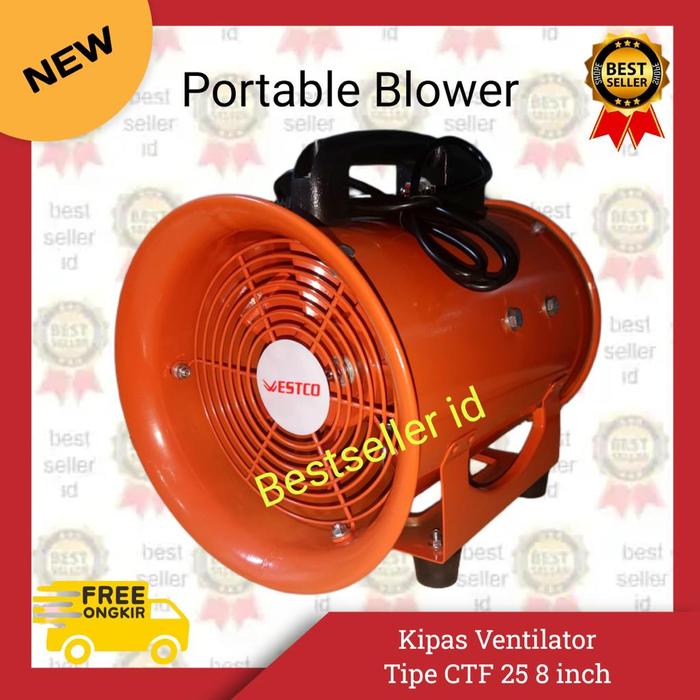 Jual Portable Ventilator 8" / Blower / Drum Fan / Exhaust 8 Inch WESTCO ...