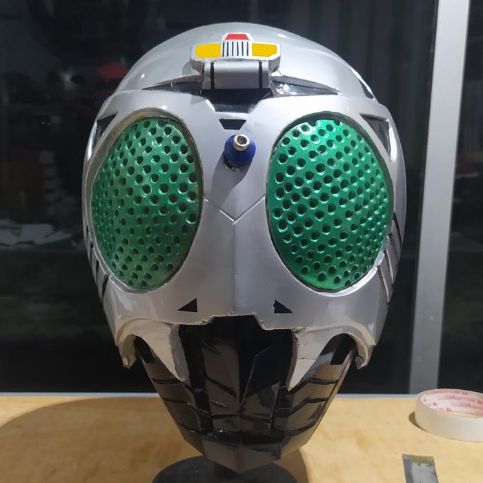Jual helm cosplay custom karakter Kamen rider shadow moon - Kab. Klaten ...