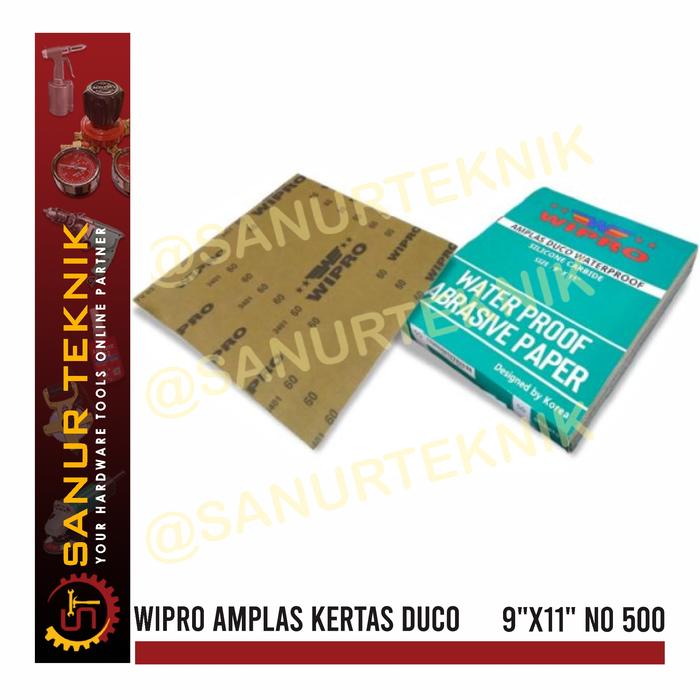 Jual WIPRO Waterproof Abrassive Paper / Amplas kertas Duco 9"x11" no ...