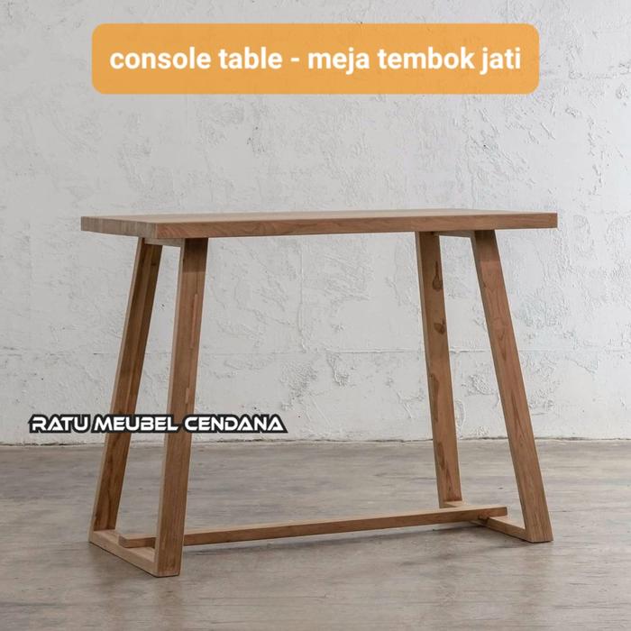 Jual console table jati - meja tembok meja consul minimalis kayu jati ...
