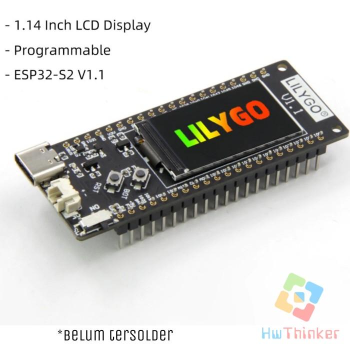 Jual TTGO T8 ESP32-S2 V1.1 WIFI SD Card Slot ST7789 1.14 Inch LCD Display - Kota Surabaya ...