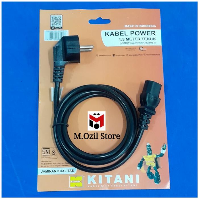Jual Kabel Power 1.5M 3 x 0.75 KITANI Original SNI (Kemasan BARU ...