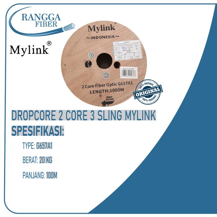 Jual DROPCORE 2 CORE 3 SLING MYLINK PER ROLL 1000M TYPE CORE G657A1 ...