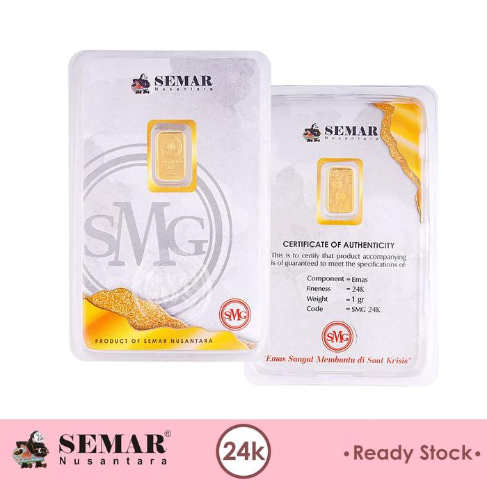 Jual Logam Mulia SMG Gold Press 1gram Emas Batangan Semar Nusantara ...