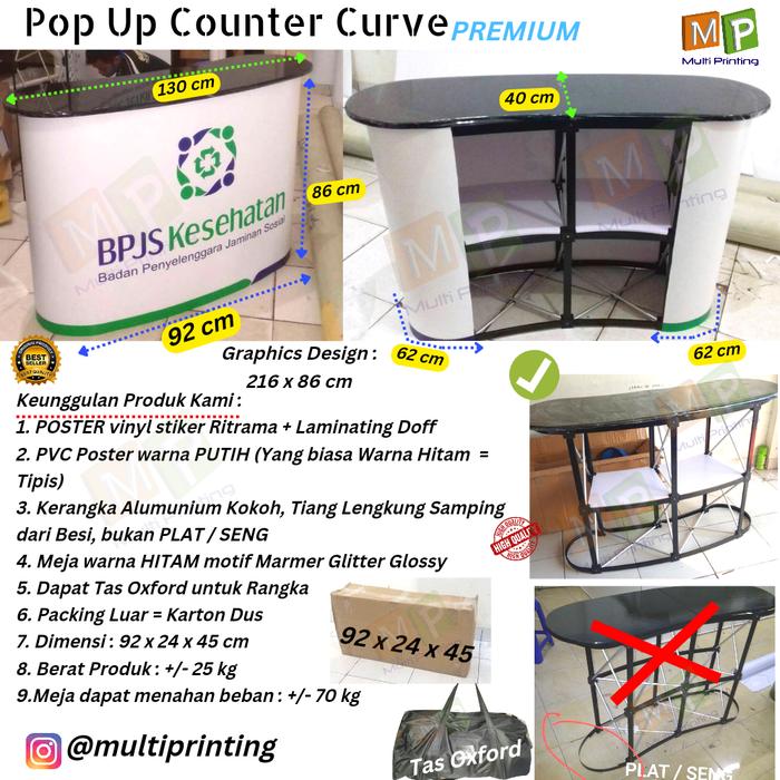 Jual Pop Up Table Curve-Pop Up Counter Curve-Meja Pameran-Digital ...