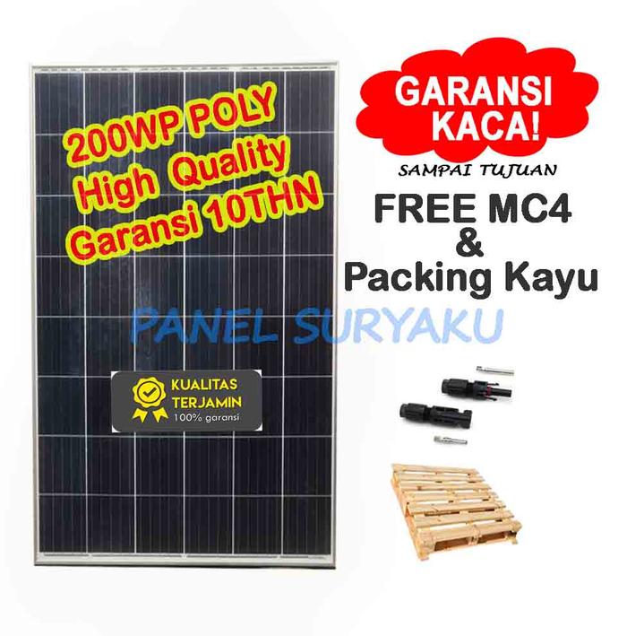 Jual Solar Panel 200wp Polycrystalline Free Packing kayu - Jakarta ...