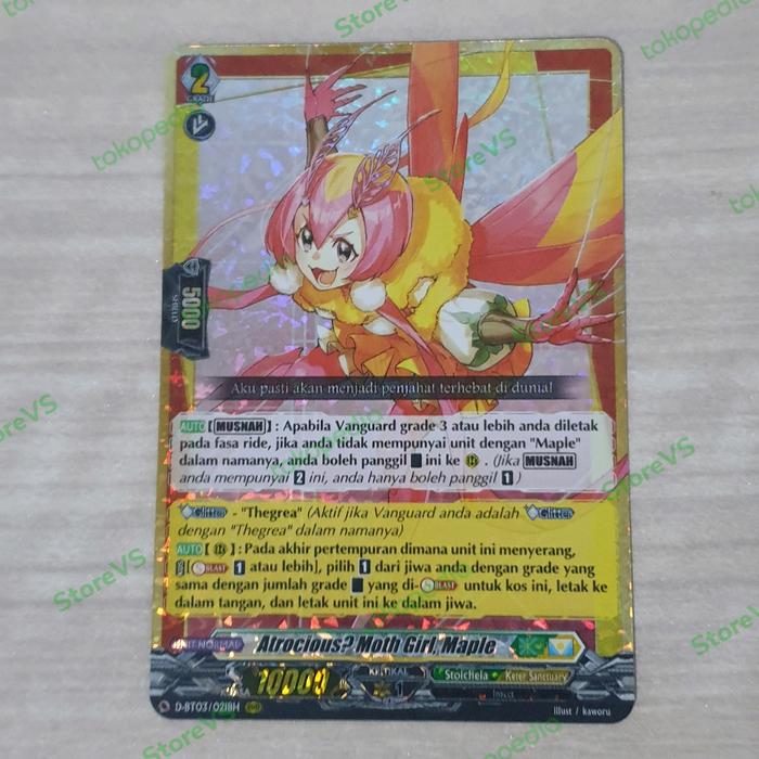 Jual Atrocious? Moth Girl, Maple RRR D-BT03/021BH - Vanguard Bahasa - Jakarta Utara - StoreVS ...