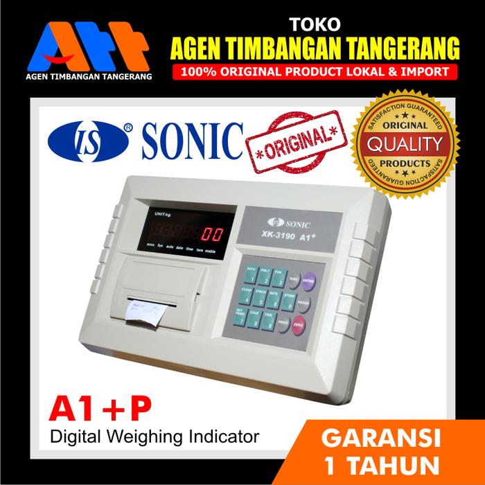 Jual Indicator Timbangan Digital SONIC A1+P ORI Built in printer ...