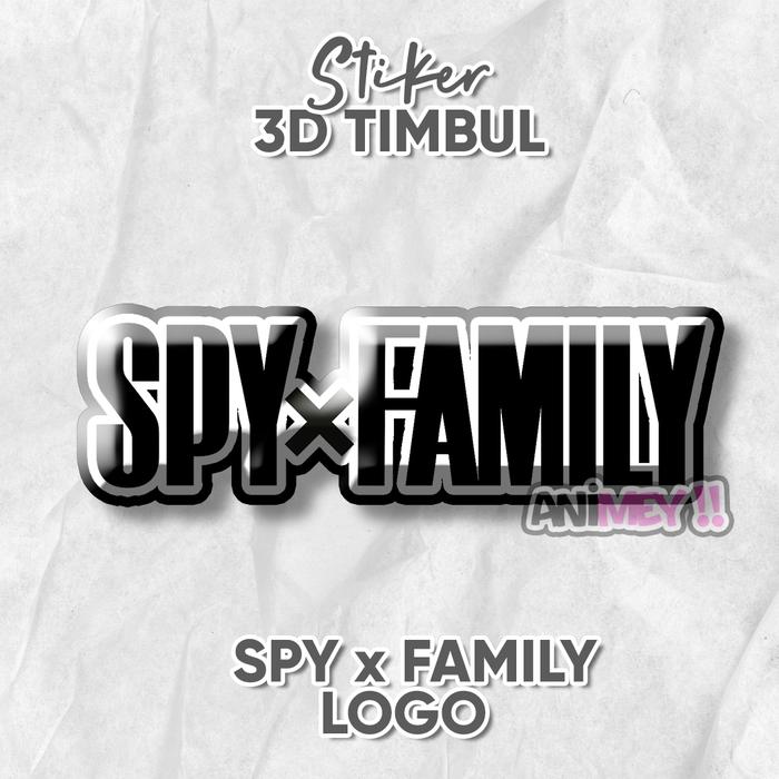 Jual Stiker Emblem 3D Timbul Logo SPY x Family / Stiker Anime Resin ...