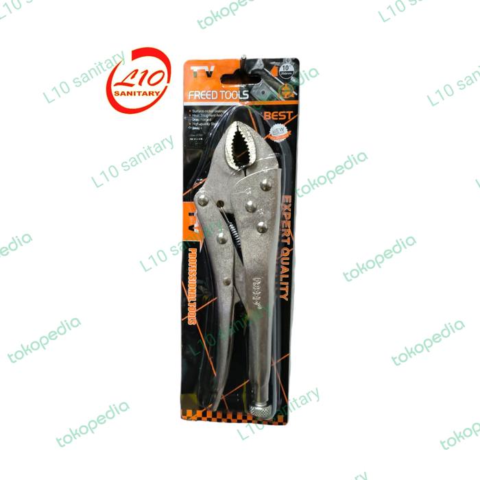 Jual Tang BUAYA Bengkok / Tang JEPIT / Vise Grip Locking Plier Curve ...