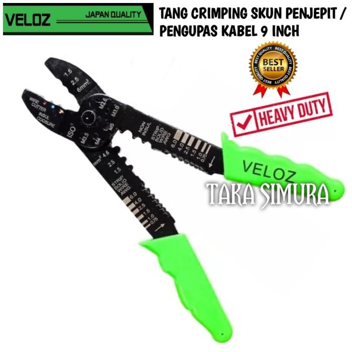 Jual Tang Skun/Tang Crimping /Kupas Kabel/Crimping Tool 9" TEKIRO GT ...