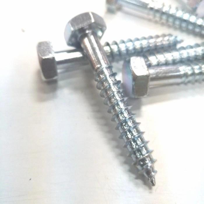 Jual Deskrup 3/8" x 6" Lag Screw 3/8" x 6" Skrup Pala Hexagon - Jakarta ...