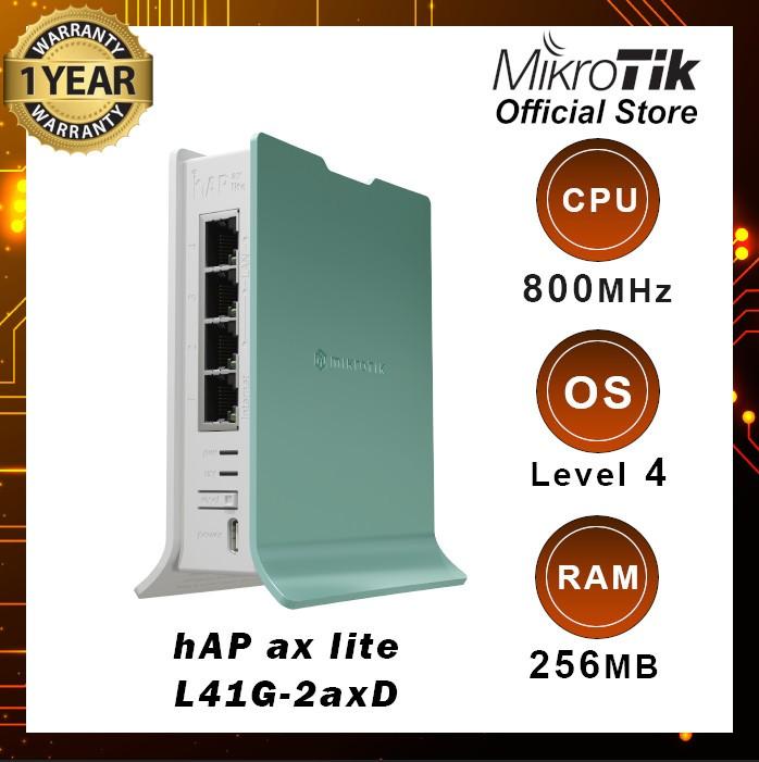 Jual Mikrotik L41G-2axD , hAP ax lite Wireless Wi-Fi 6 Router AX600 - Jakarta Pusat - Exadaya ...