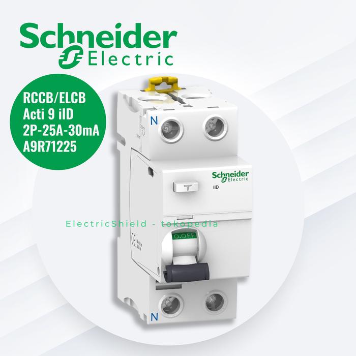 Jual RCCB/ELCB Acti 9 iID 30mA-2P-25A/40A/63A type AC - 25A - Jakarta Pusat - Electric Shield ...