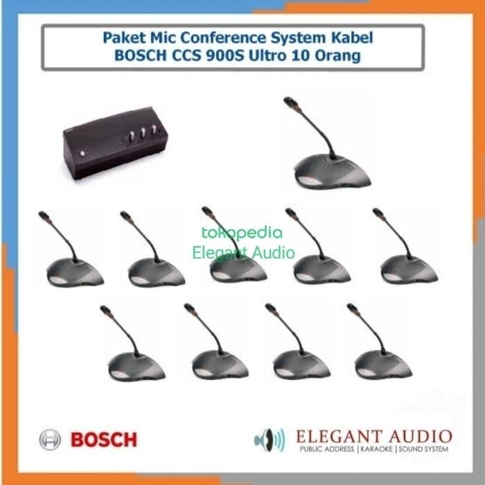 Jual Paket Conference BOSCH CCS900S | CCS-900S | CCS900 | CCS-900 (10 Mic) - Jakarta Barat ...