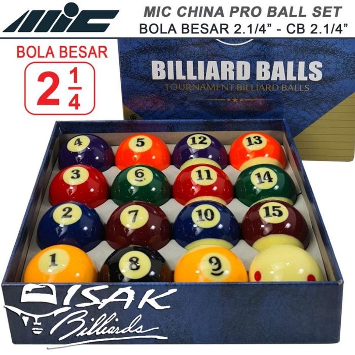 Jual MIC Pro Ball 2.1/4" - CB 2.1/4" | Bola Besar Billiard Set Pool Biliar - Kota Surabaya ...