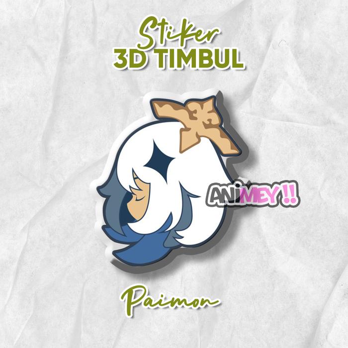 Jual Stiker Emblem 3D Paimon Logo / Stiker Anime Gaming Resin - Kab ...