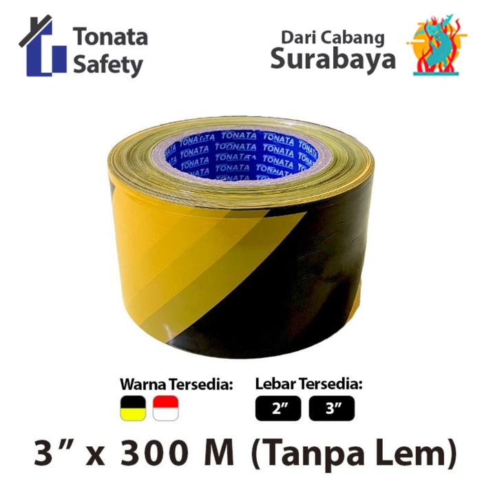 Promo Police Line Kuning Hitam / Garis Polisi 3 Inchi x 300 Meter ...