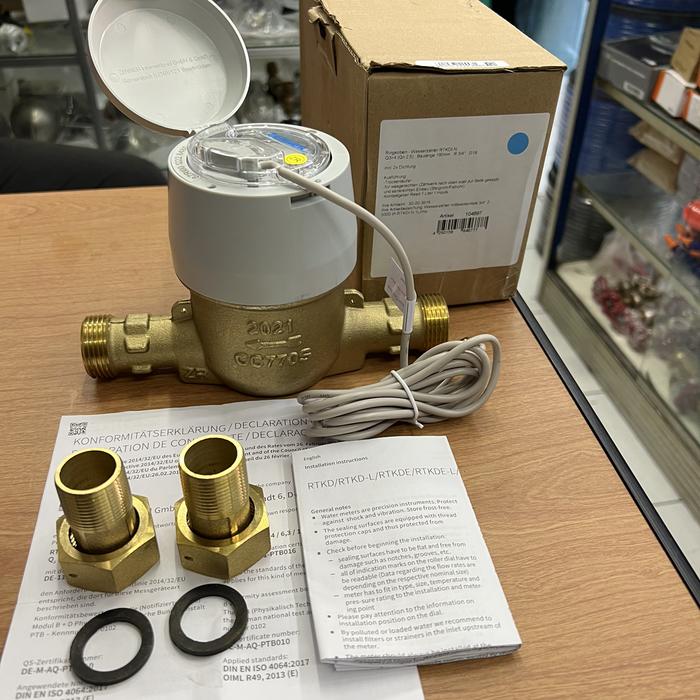 Jual Water Meter Air Meteran Air ZENNER 3/4 inch Kuningan ORIGINAL ...