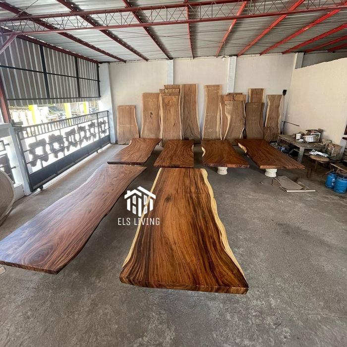 Jual top table kayu trembesi solid papan meja meeting jumbo 300 X 100 ...