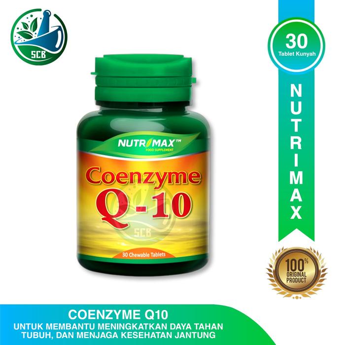 Jual Nutrimax Coenzyme Q-10 Isi 30 Tablet Kunyah - Untuk Sirkulasi ...