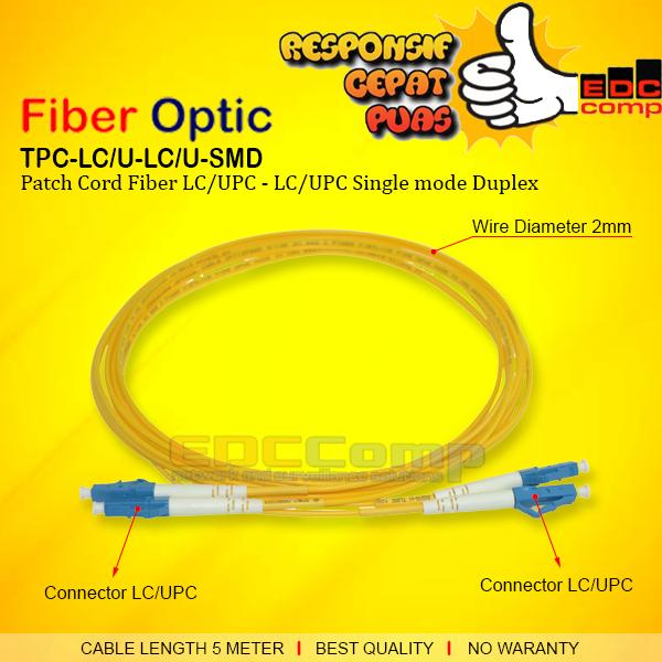 Jual Patch Cord Fiber Optic LC/UPC-LC /UPC Single Mode 1-3-5-10-15 M Duplex - 20 Meter - Jakarta ...