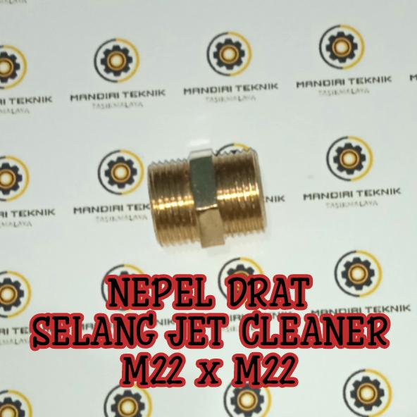 Jual Nepel drat sambungan selang jet cleaner m22 x m22 - Kab. Tasikmalaya - mandiritekniktsm ...