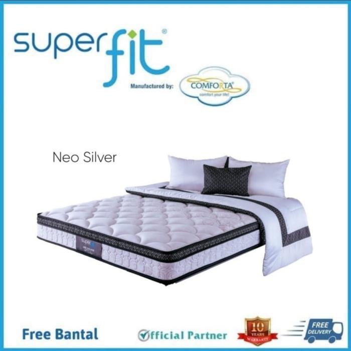 Jual Spring Bed Super Fit Neo Silver Matras Only| 90/100/120/160/180 ...