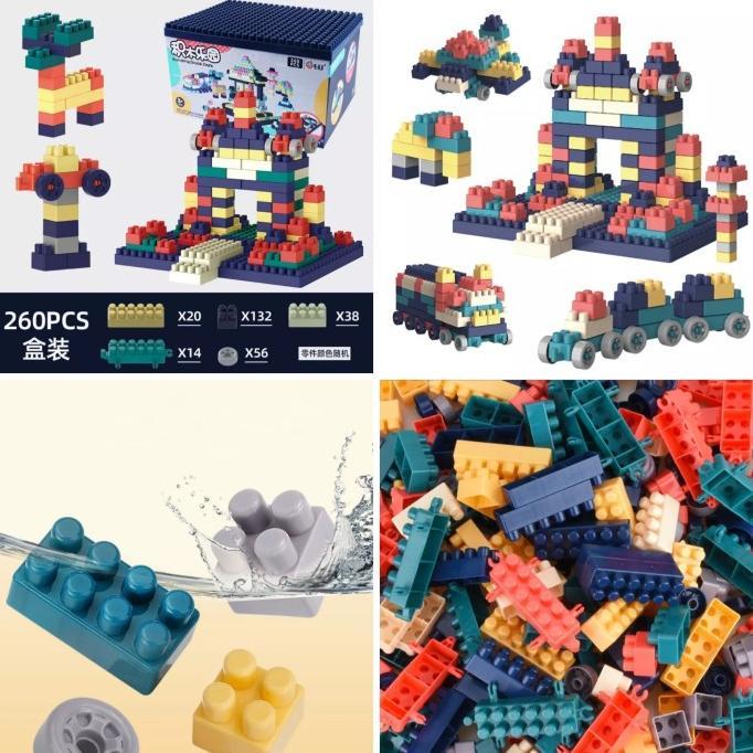 Jual Mainan Anak Susun Block dengan Plate Blok ~ BUILDING BLOCK DARK ...