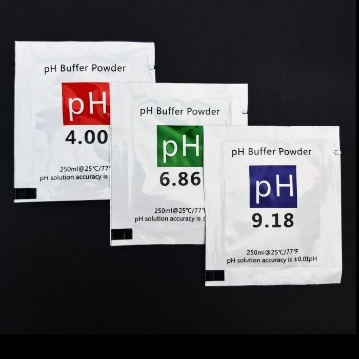 Jual Satu Set 3 Bungkus Serbuk Bubuk Kalibrasi Ph Meter Ph Buffer ...
