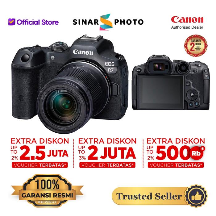 Promo CANON EOS R7 kit RF-S18-150mm F3.5-6.3 IS STM Cicil 0% 3x - Kota ...