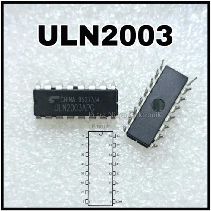 Jual ic ULN2003APG DIP 16 pin ULN2003 / ULN2003AN / ULN2003AG - Biasa ...