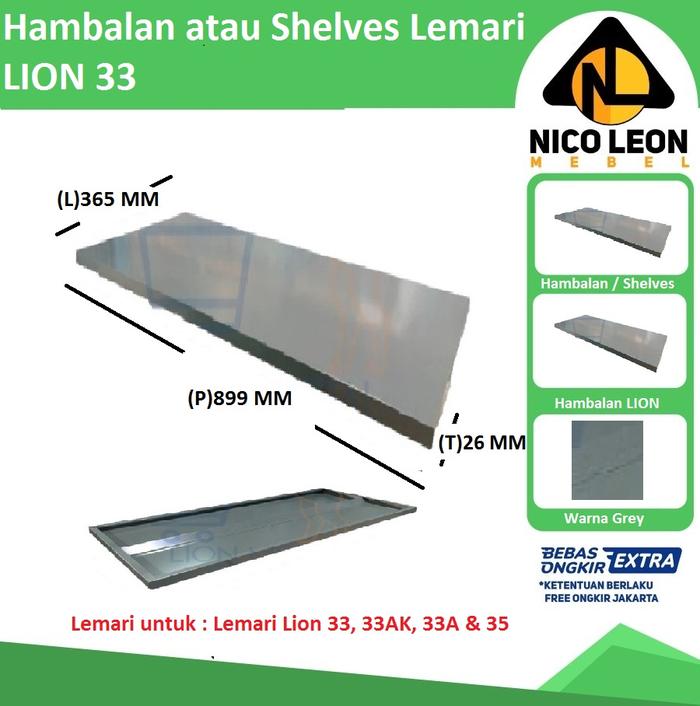 Jual Hambalan atau shelves lemari LION - Jakarta Timur - nicoleonmebel ...