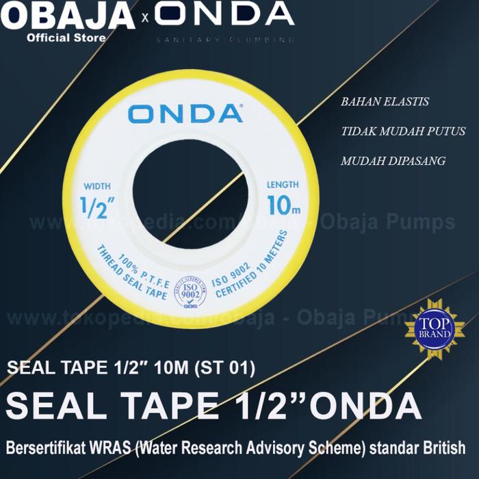 Jual Seal Tape / Seal Tape Onda / Seal Tape Onda 1/2" 10M (ST 01 ...