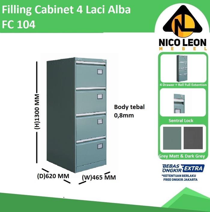 Jual Filling Cabinet 4 Laci Alba FC 104 - Jakarta Timur - nicoleonmebel ...