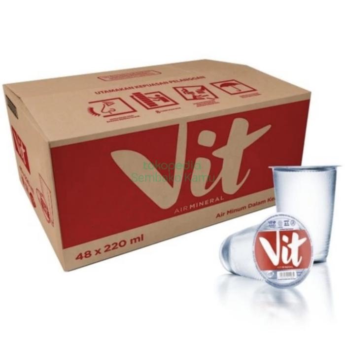 Jual Vit Air Mineral Gelas Dus X 48 Cup 220 Ml - Jakarta Barat ...