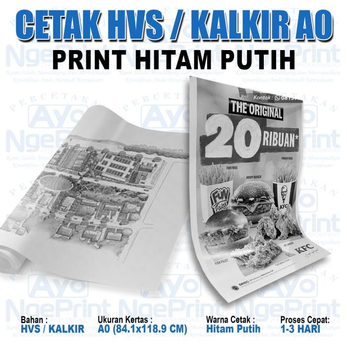 Jual Cetak Kertas Plotter HVS / Kalkir Film Sablon / Plot Denah A0 (84x119) - HVS - Kota Bekasi ...