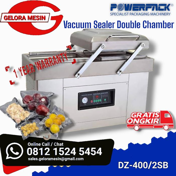Jual Mesin Vacuum Sealer Double Chamber Hampa Udara DZ-400/2SB ...